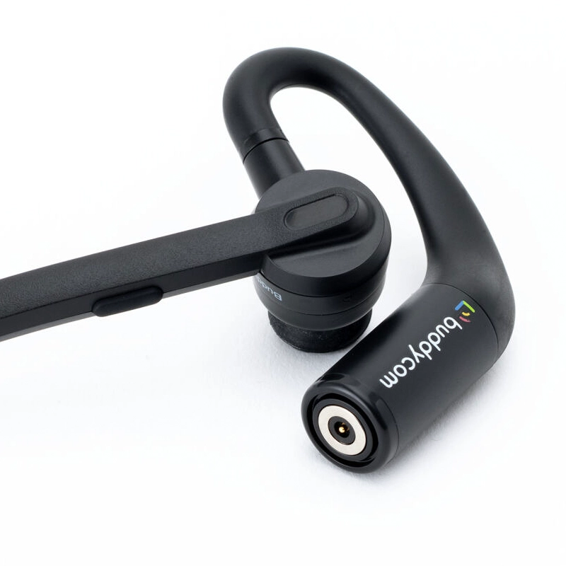 Buddycom Fit - AIノイズキャンセリング搭載Bluetooth耳掛けイヤホンマイク | 周辺機器 | Buddycom -バディコム-